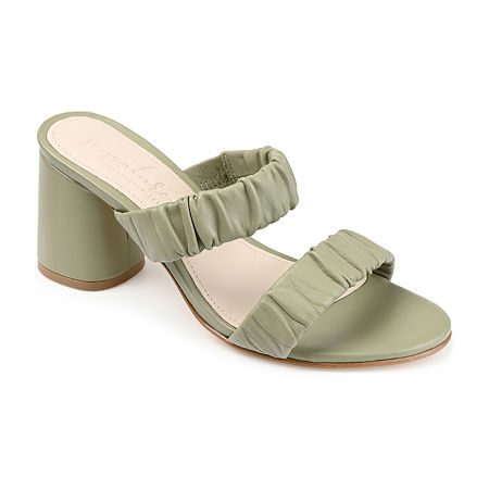 Click here for Journee Signature Vidda Womens Round Open Toe Bloc... prices
