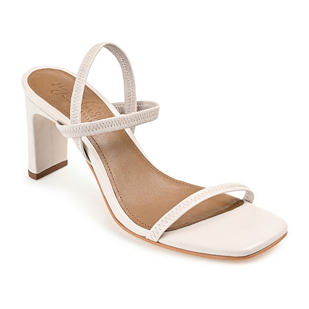 Click here for Journee Signature Lenonn Womens Square Open Toe Bl... prices
