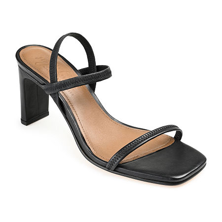 Click here for Journee Signature Lenonn Womens Square Open Toe Bl... prices
