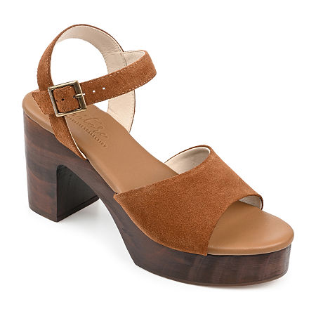 Click here for Journee Signature Katana Womens Open Toe Stacked H... prices
