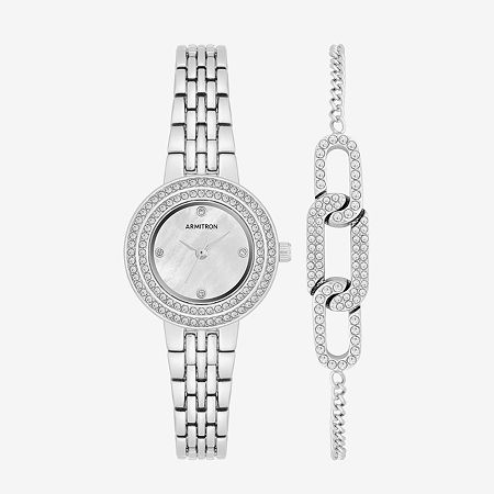 Click here for Armitron Womens Silver Tone 2-pc. Watch Boxed Set... prices