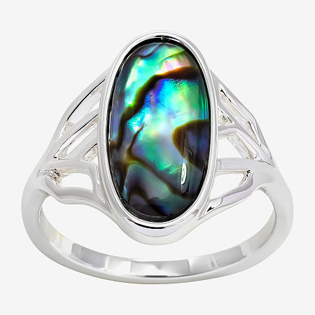 Click here for Sparkle Allure Womens Green Abalone Pure Silver Ov... prices