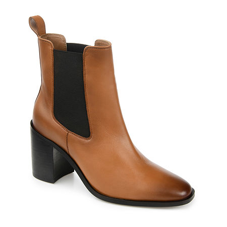 Click here for Journee Signature Womens Rowann Stacked Heel Booti... prices