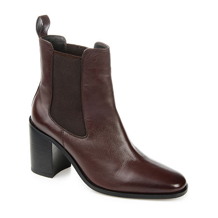 Click here for Journee Signature Womens Rowann Stacked Heel Booti... prices