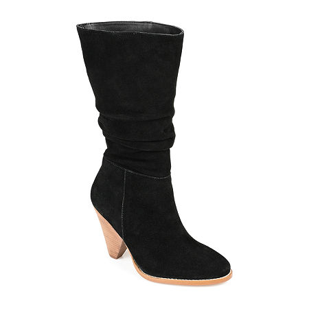 Click here for Journee Signature Womens Syrinn Stacked Heel Slouc... prices