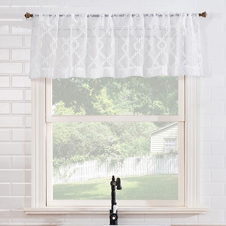 Click here for No 918 Tasha Rod Pocket Valance  One Size  White prices