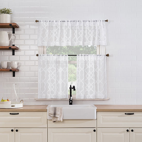 No 918 Tasha 2-pc. Rod Pocket Window Tiers, Color: White - JCPenney No 918 Tasha 2-pc. Rod Pocket Window Tiers, Color: White - JCPenney