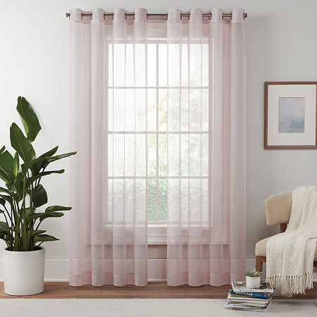 Click here for Eclipse Livia Grommet Top Sheer Single Curtain Pan... prices