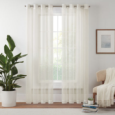 Click here for Eclipse Livia Grommet Top Sheer Single Curtain Pan... prices
