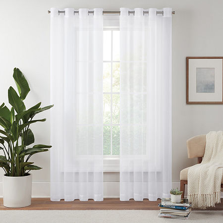 Click here for Eclipse Livia Grommet Top Sheer Single Curtain Pan... prices