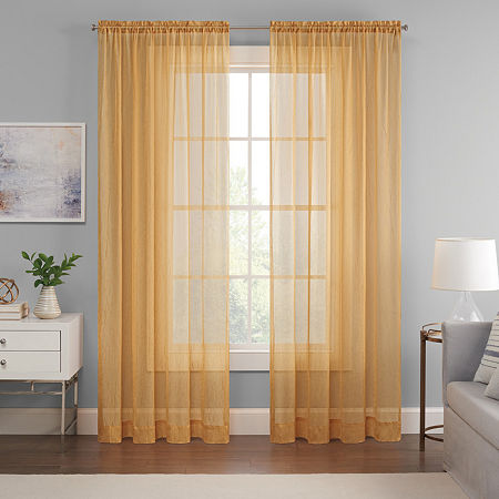 Click here for Eclipse Emina Rod Pocket Sheer Single Curtain Pane... prices