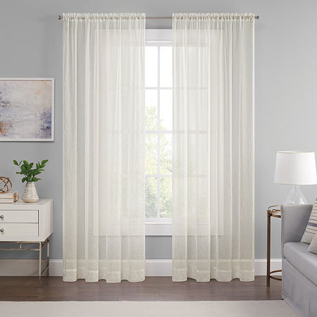 Click here for Eclipse Emina Rod Pocket Sheer Single Curtain Pane... prices