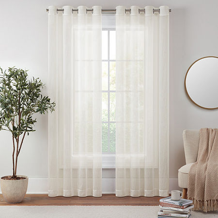 Click here for Eclipse Emina Grommet Top Sheer Single Curtain Pan... prices