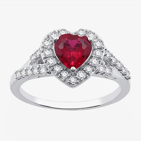 Click here for Yes  Please! Womens Lab Created Red Ruby Sterling... prices