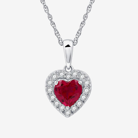 Click here for Yes  Please! Womens Lab Created Red Ruby Sterling... prices