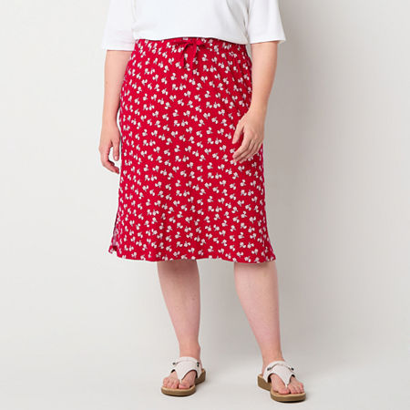 Click here for St. Johns Bay Womens Plus Midi A-Line Skirt  3x  R... prices