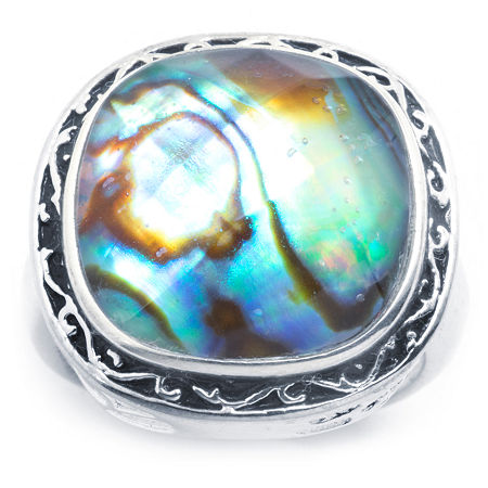 Click here for Sparkle Allure Womens Green Abalone Pure Silver Ov... prices
