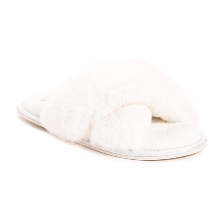 Click here for Muk Luks Perley Criss Cross Womens Memory Foam Sli... prices