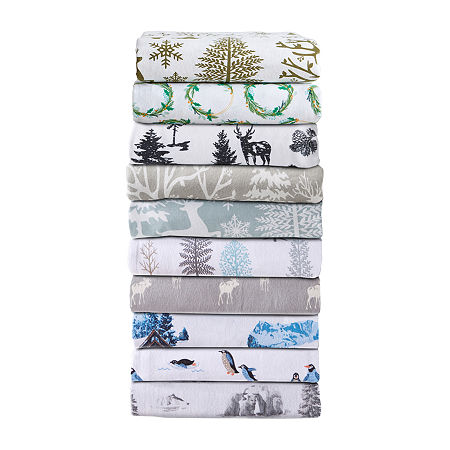 Click here for Linery Charming Winter Flannel Wrinkle Resistant S... prices