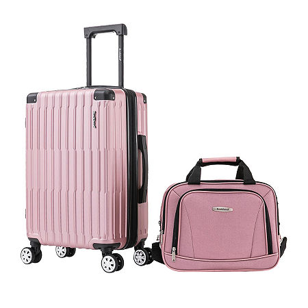 Rockland Napa Valley Luggage Set  2 Piece - Pink
