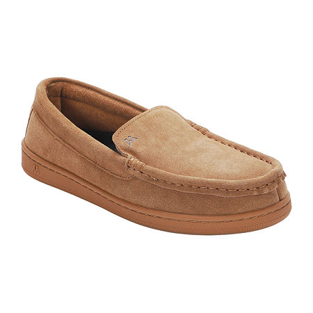 Click here for mykos Mens Moccasin Slippers  7 Medium  Brown prices