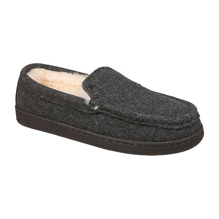 Click here for mykos Mens Moccasin Slippers  14 Wide  Gray prices