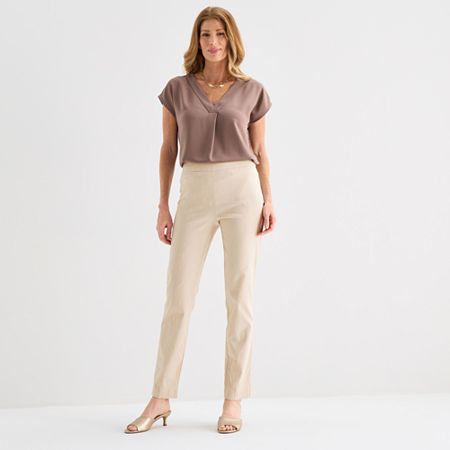 Click here for Liz Claiborne Womens Straight Pull-On Pant  6 Tall... prices