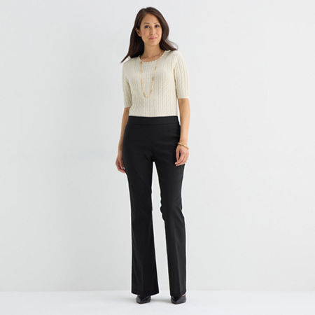 Click here for Liz Claiborne Womens Flare Pull-On Pant  6 Tall  B... prices