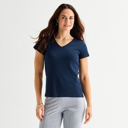 Click here for Liz Claiborne Womens T-Shirt  Small Tall  Blue prices