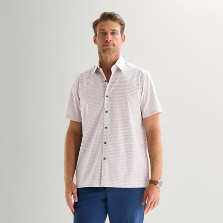 Click here for Stafford Mens Short Sleeve Regular Fit Big and Tal... prices