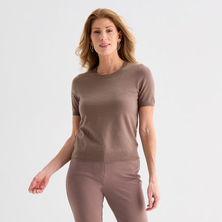 Click here for Liz Claiborne Womens Crew Neck Short Sleeve Pullov... prices