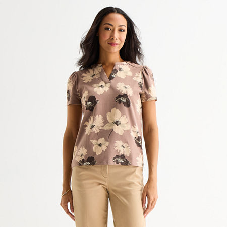 Click here for Liz Claiborne Womens V Neck T-Shirt  Petite Xx-lar... prices