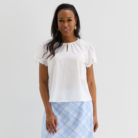 Click here for Liz Claiborne Womens Crew Neck Short Sleeve Blouse... prices