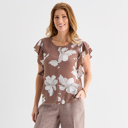 Click here for Liz Claiborne Womens Crew Neck Short Sleeve Blouse... prices