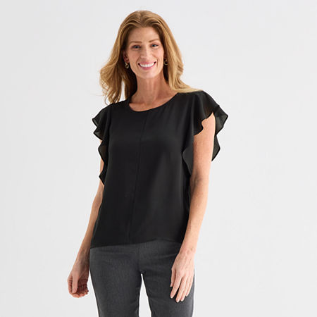 Click here for Liz Claiborne Womens Crew Neck Short Sleeve Blouse... prices