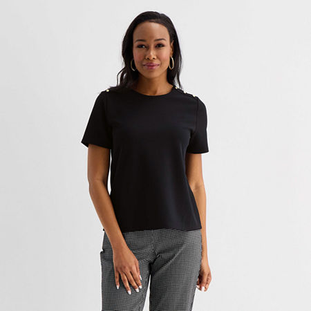 Click here for Liz Claiborne Womens Crew Neck Short Sleeve Blouse... prices