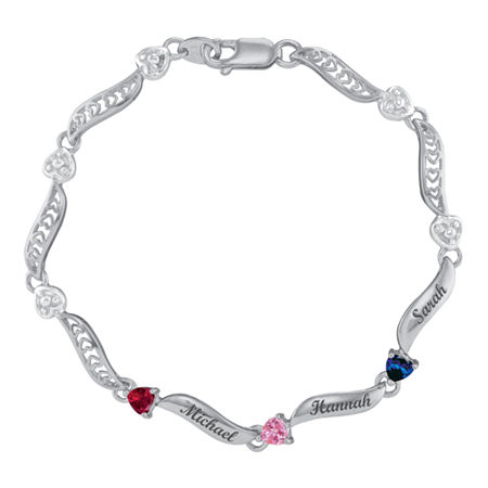 Click here for Personalized Sterling Silver Family Birthstone Hea... prices