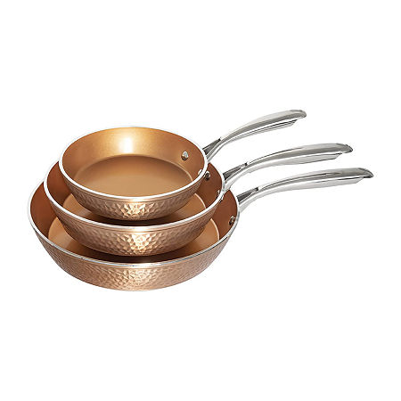 Click here for Gotham Steel Hammered Copper 3-Pc. Nonstick Fry Pa... prices