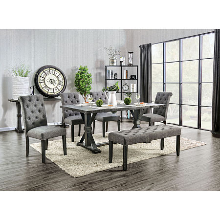 Click here for Nimitz 6-pc. Rectangular Dining Set  One Size  Bei... prices
