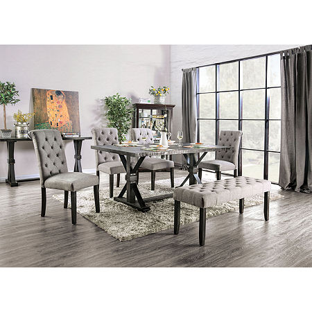 Click here for Nimitz 6-pc. Rectangular Dining Set  One Size  Gra... prices