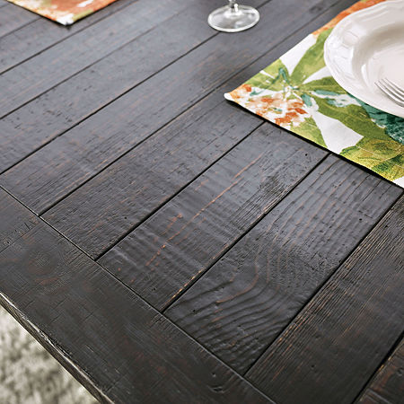 Click here for Nimitz Rectangular Wood-Top Dining Table  One Size... prices