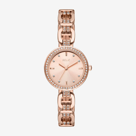 Click here for Relic By Fossil Womens Rose Goldtone Bracelet Watc... prices