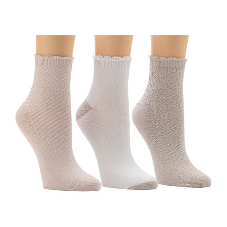Click here for Cuddl Duds Scallop Welt Rib Womens Multi-Pack 3-pc... prices