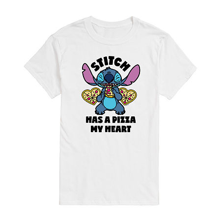 Click here for Mens Crew Neck Short Sleeve Lilo & Stitch Valentin... prices