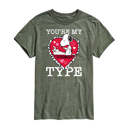 Click here for Mens Crew Neck Short Sleeve Peanuts Valentines Day... prices