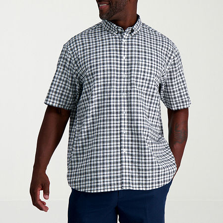 Click here for Haggar Mens Linen Blend Short Sleeve Regular Fit B... prices