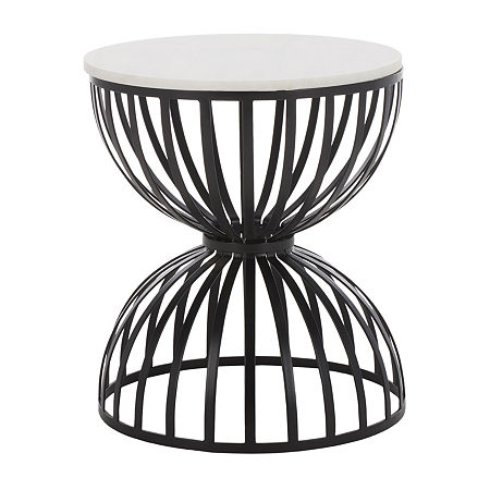 Click here for Safavieh Tissaia Round Accent Table - White marble... prices
