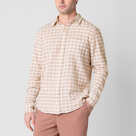 Click here for mutual weave Mens Linen Blend Long Sleeve Button-D... prices
