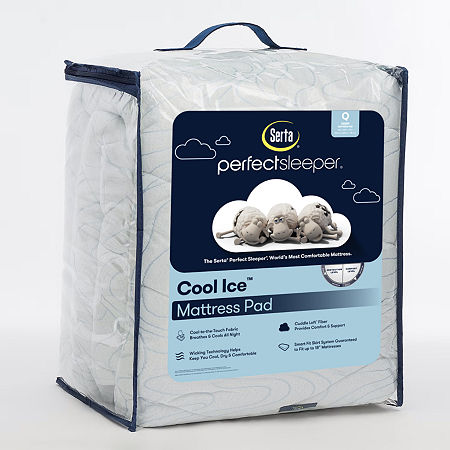 Click here for Serta Cool Ice Mattress Pad  One Size  White prices