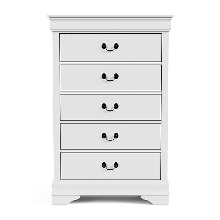 Click here for Burkhart 5-Drawer Chest  One Size  White prices